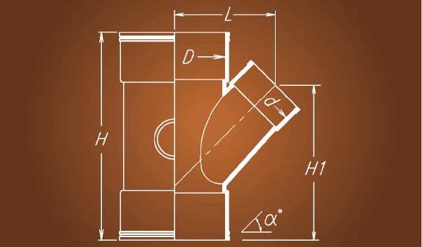 45º Sewer Reducing Y-Tee F/F - VicPlas