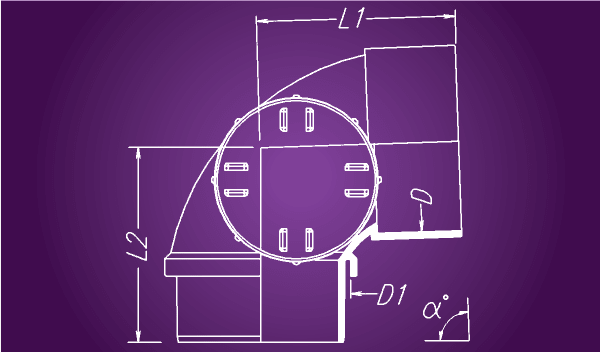90º DB-Locking Bend F/F w/3" Side Access - VicPlas