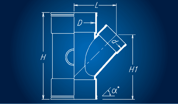 45° Reducing Y-Tee F/F - VicPlas
