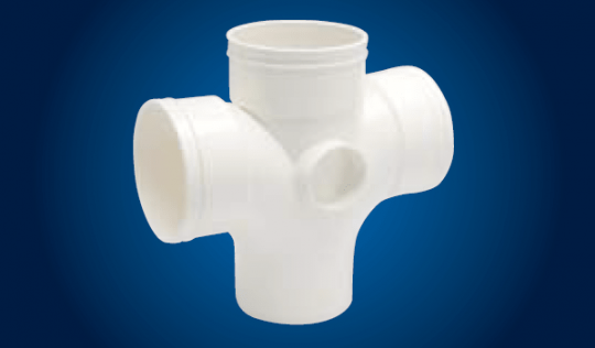 90° Cross Tee M/F - VicPlas