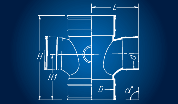 90° Reducing Cross Tee F/F - VicPlas