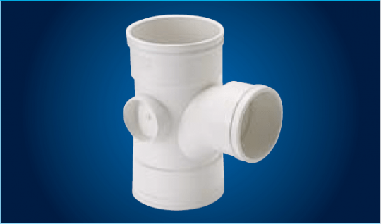 90° Reducing Sweep Tee F/F - VicPlas