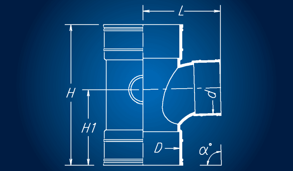 90° Reducing Sweep Tee F/F - VicPlas