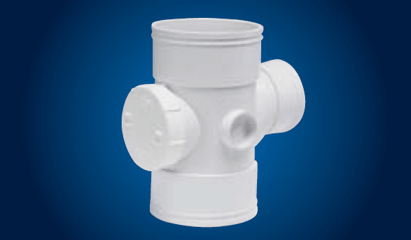 90° Reducing Tee F/F with Big Access - VicPlas