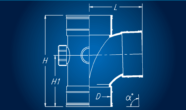 90° Sweep Tee F/F IO - VicPlas