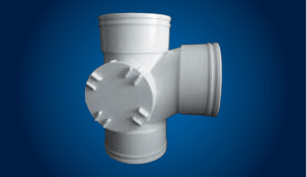 90° Sweep Tee F/F with Side Access - VicPlas