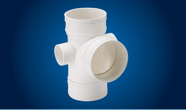 90° Sweep Tee F/F with 2" Branch - VicPlas