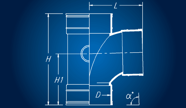 90° Sweep Tee F/F - VicPlas