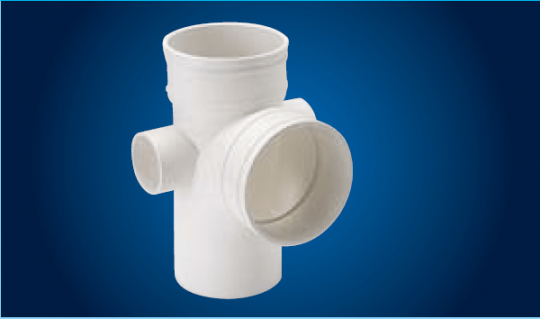 90° Sweep Tee M/F with 2" Branch - VicPlas