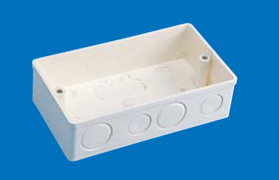 2-Gang PVC Knockout Box - VicPlas