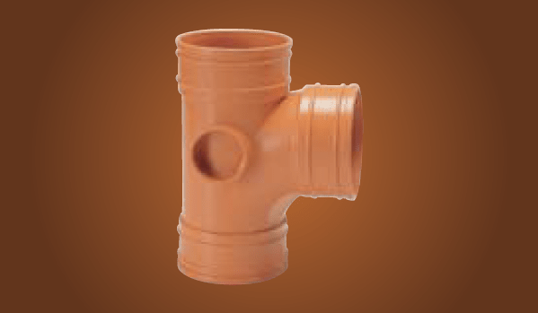 90º Sewer Single Sweep Tee F/F - VicPlas